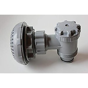 River Country On/Off Plunger Valve with Strainer for Easy Set, Frame Set & Ultra Frame Pools Intex, Bestway, Coleman Compatible
