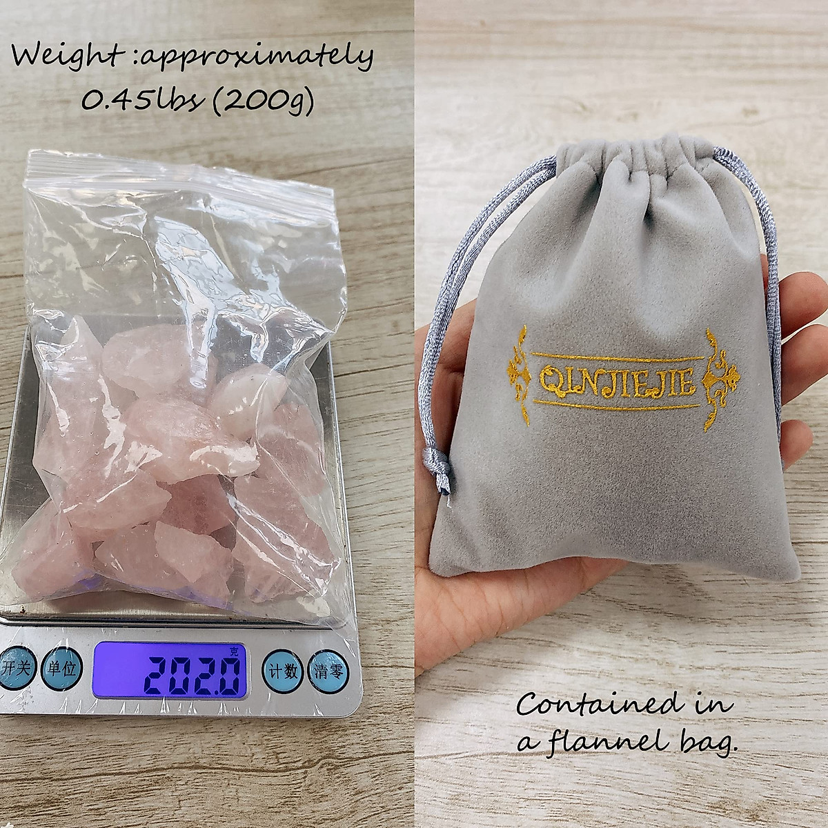 QINJIEJIE Amethyst Crystals Raw Natural Healing Crystal Stones Large 1" Bulk Rough Quartz Rocks Gemstones for Polishing Tumbling Cabbing Fountain Decor Wicca Reiki Stone