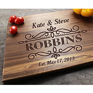 Personalized Cutting Board Custom Mr Mrs Cutting Board Wood Engraved Cutting Board