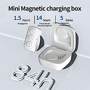 Vekesen TIK Tok Kindle App Bluetooth Remote Control Page Turner TikTok Remote Scrolling Ring clicker for iPhone iPad Camera Remote Shutter Selfie Button (Oyster White)