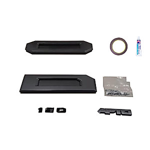 WANGDUOYU Rapter Style Tailgate Applique Panel Kit Compatible with 2015-2017 F150，Matte Black ABS Tail Rear Gate Panel Trim (2015-2017, Black)