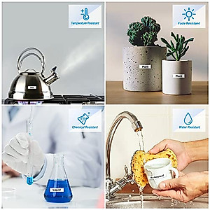 WEEMAY Compatible Label Tape Replacement for 9mm 0.35 Laminated White Tape TZ-221 TZ221 TZe221 TZe-221 Black on White 9mm 3/8 TZ Tape for PTouch PT-D210 PT-D200 PT-H110 PT-D400 PT-D600 Label Maker, 5P