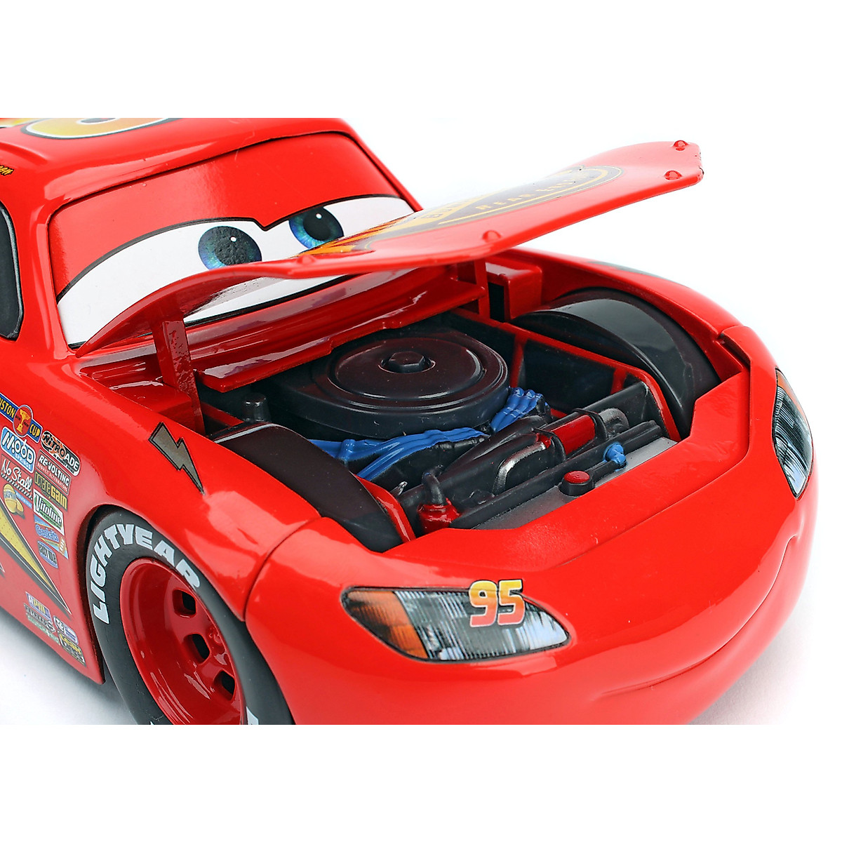Jada Toys Disney Pixar Cars 3 Lightning McQueen Die-cast Car with Tire Rack (99751)
