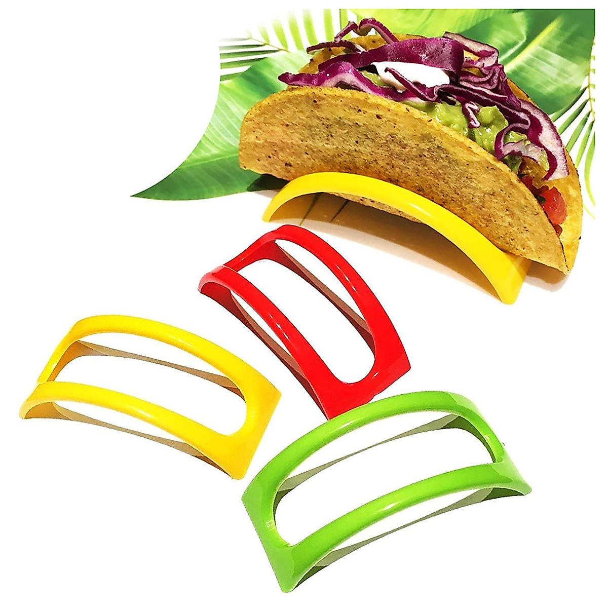 Protector Plastic Plate Food Shell Tortilla Holder 6PCS Colorful Holder Holder Kitchen，Dining & Bar Mini Drying Rack