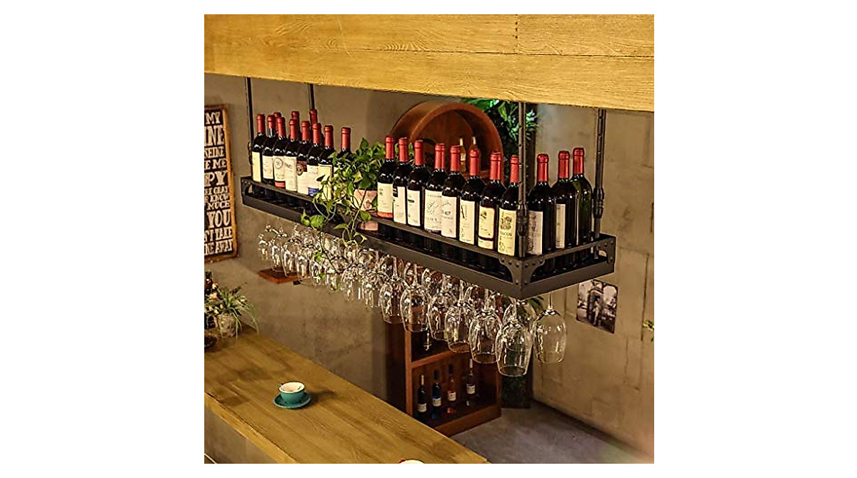 Stylish Simplicity Bar Unit - Adjustable Wine Holder