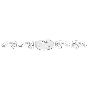 GRINDSHIELD Grinding Mouth Guard - Custom Fit, Trimmable - 4 Mouth Guards for Grinding Teeth & Case – Nightguard for Teeth Grinding, Night Guard, Dental Guard, Clenching Mouthguard