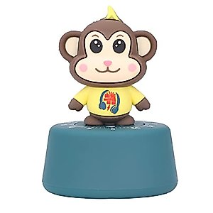 Mechanical Monkey Kitchen Timer, New Year Cute Animals 60-Minute Dial 360° Rotating Visual Countdown Egg Timer No Batteries Loud Ring Kitchen Timers for Cooking for Kids Adults Baking Studying