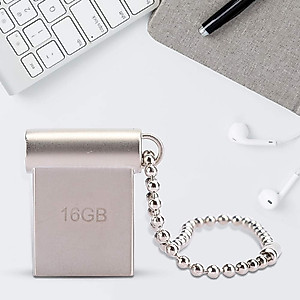 Heayzoki USB Flash Drive, Pendrive U Disk USB Drive PC Laptop Accessory Zinc Alloy Portable, Drives U Disk Transfer Small Files, for 7/8/10 / Windows Vista/Windows 2000 / OS X/Linux(16G)