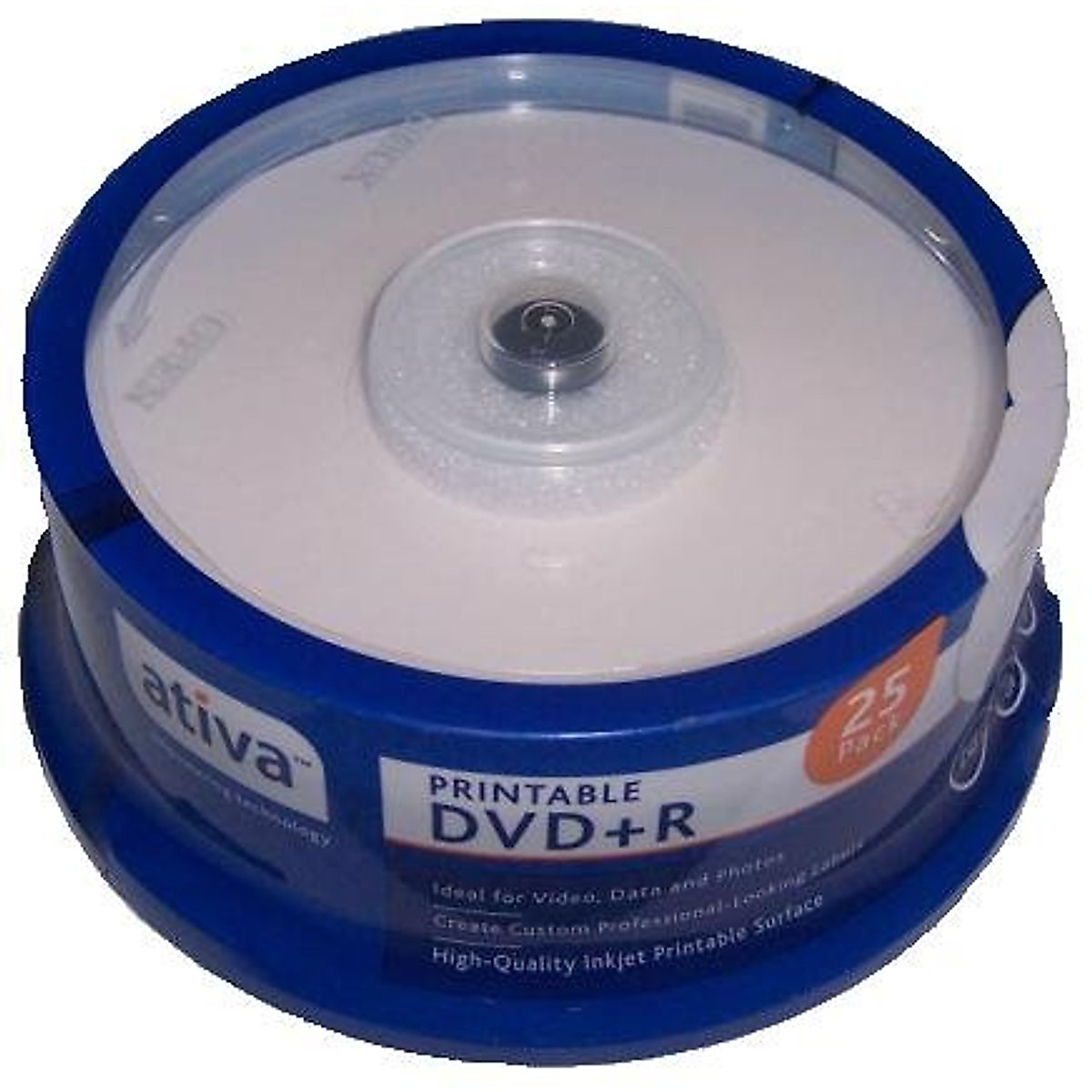 Ativa Printable DVD+R Discs - 25 pack