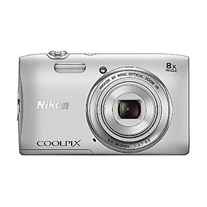 Nikon COOLPIX S3600 20.1 MP Digital Camera with 8x Zoom NIKKOR Lens and 720p HD Video (Silver) (Discontinued by Manufacturer)