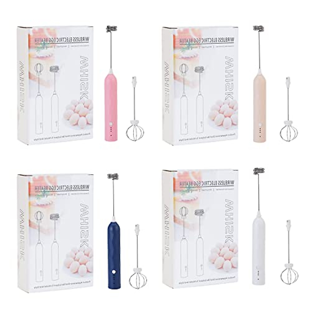 Milk Frother Hand-held Foam Maker Whisk Drink Mixer Mini Foamer For Lattes Cappuccinos Frappes Milk Hot Chocolate Milk Foam Maker For Coffee Electric Usb Rechargable