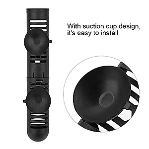 Hffheer Fish Tank Heater Guard Protector Detachable Fish Tank Heating Rod Sleeve Plastic Aquarium Heater Protective Cover Guard with Suction Cups(#2)