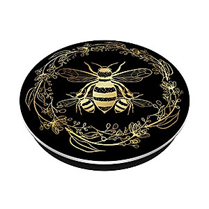 Beekeeper Bee Hive Floral Circle Flowers Florist Nature Bee PopSockets PopGrip: Swappable Grip for Phones & Tablets