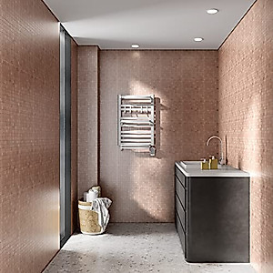 Tonyang.lee Towel Warmer Rack,Towel Warmers for Bathroom,Heated Towel Rack 1-8Hour Timer & 45°-65° Temperature Adjustments, Heated Top Shelf 90° Folding,White