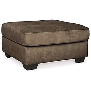Signature Design by Ashley Accrington Plush Oversized Accent Ottoman, Brown