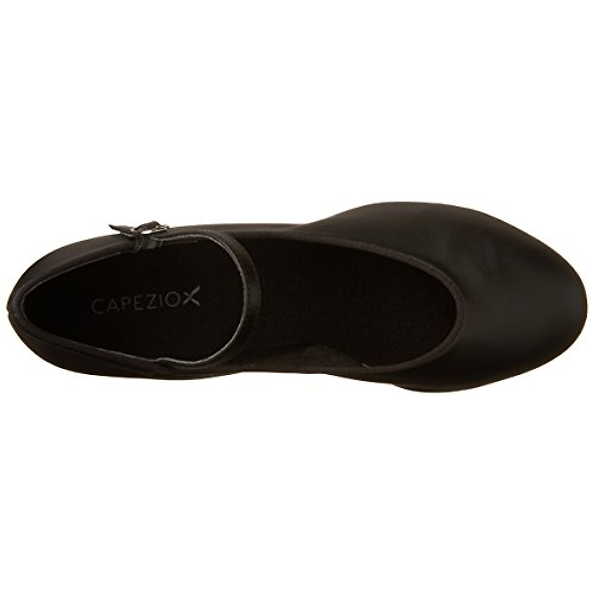 Capezio Women's Suede Sole Jr. Footlight Character Shoe, Black, 5