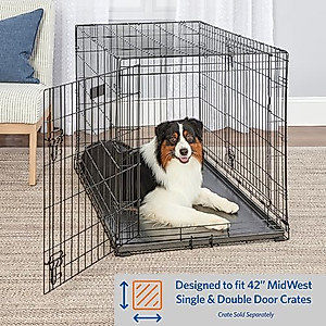 MidWest Homes For Pets Metal Dog Crate Replacement Pan; 42 inch