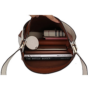 MKF 2 PC Set, Hobo Bag for Women & Crossbody Messenger – PU Leather Designer Handbag – Top Handles Shoulder Purse Seafoam