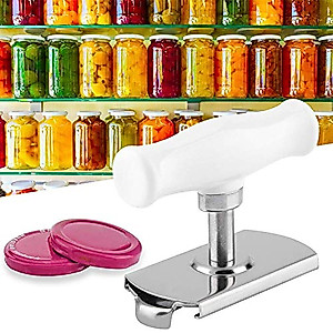 Jar Opener Adjustable Stainless Steel Can Openers Lid Remover Twist Off Screw Bottle Opener Kitchen Gadgets Energy-Saving for Arthritis Seniors Chilrens Women