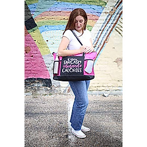Brooke & Jess Designs Cute Gym Bag - Ladies Workout Gym Tote with Pockets - Gifts for Women, Sports Bags - Birthday, Christmas Gift, Mother's Day