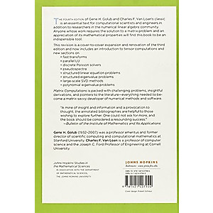 Matrix Computations (Johns Hopkins Studies in the Mathematical Sciences, 3)