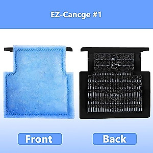 Yonice Aquarium Filter Cartridge,Compatible for AquaTech 5-15 Power Filters,Replacement for AquaTech EZ-Change # 1 (12 Pcs)