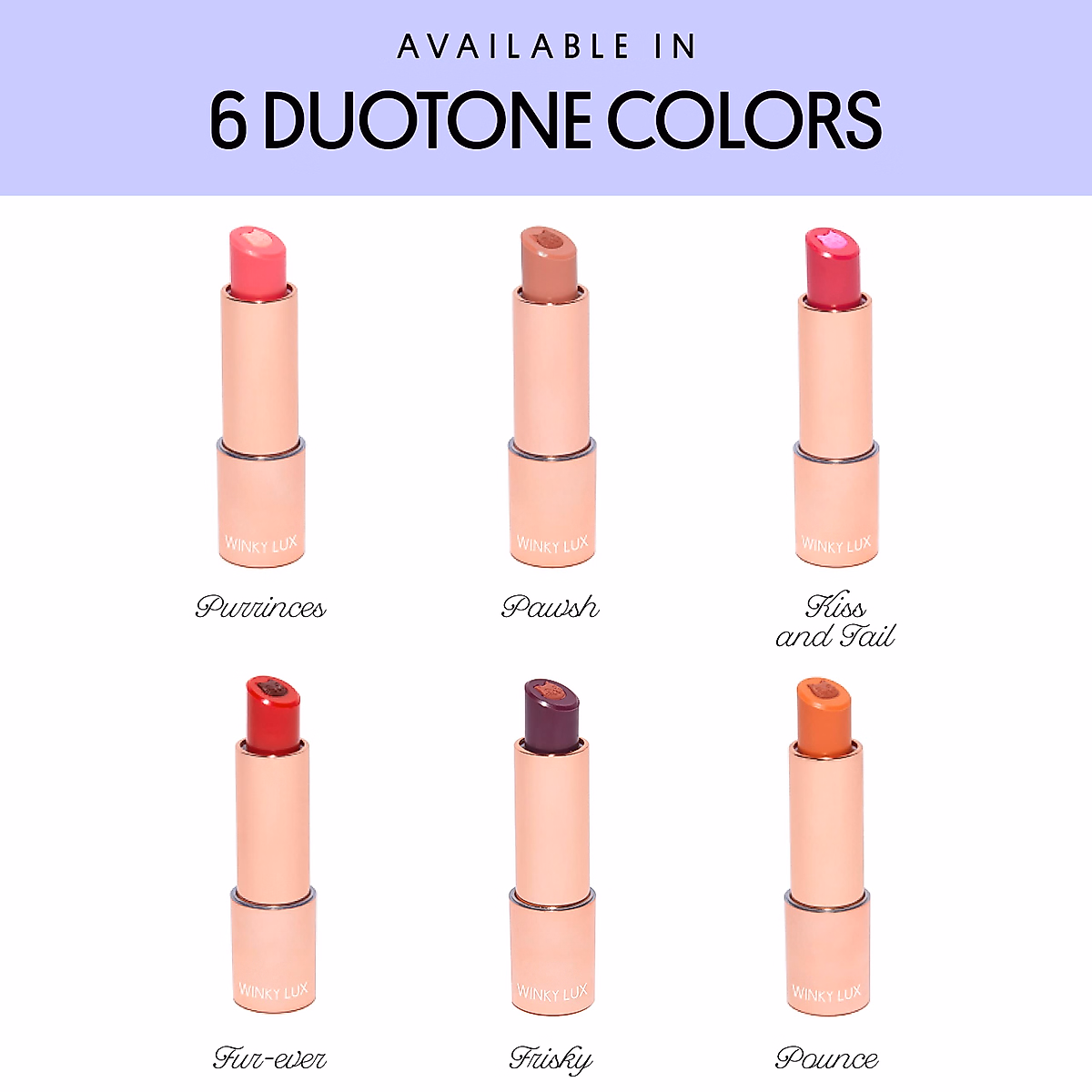 Winky Lux Purrfect Pout Lipstick, Semi Sheer Creamy Lipstick With Jojoba Oil and Vitamin E, Subtle Pink Natural Lipstick, Purrincess