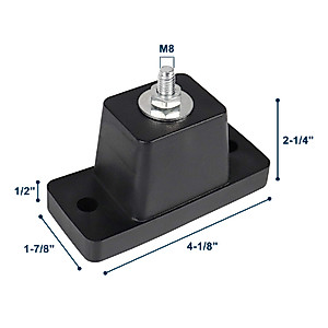 Pearwow Anti-Vibration Rubber Pads,4 Pack Air Conditioner Mounting Bracket Shock Absorbing Pads for Ductless Mini Split AC Condenser Units