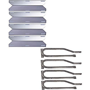 Htanch SN1231(4-Pack) SA3361(4-Pack) 15 13/16" Heat Plate and Burner Replacement for JennAir 720-0337, 7200337, 720 0337 and Nexgrill 720-0336, 720-0337, 730-0339,720-0511, 720-0512, 720-0586A