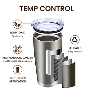 MEWAY 20oz Tumbler 12 Pack Double Wall Vacuum Insulated Travel Mug Bulk, Mix Color Stainless Steel Tumblers with Lid and Straw, Durable Powder Coated Coffee Cups for Cold & Hot Drinks（Color Mix, 12