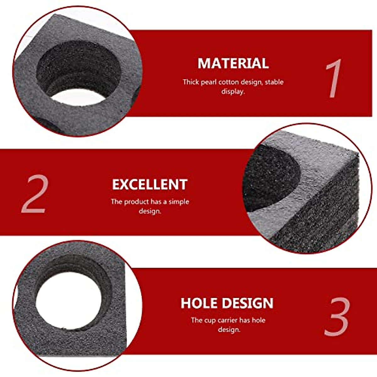 10 Pcs Cola Milk Tea Cup Saucer drink holder for bike disposable serving tray disposable cups cold drinks holder drink packaging tray car interior cup holder Cup Tray pearl cotton