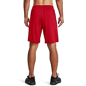 Under Armour mens Tech Graphic Shorts , Red (601)/Black , X-Large