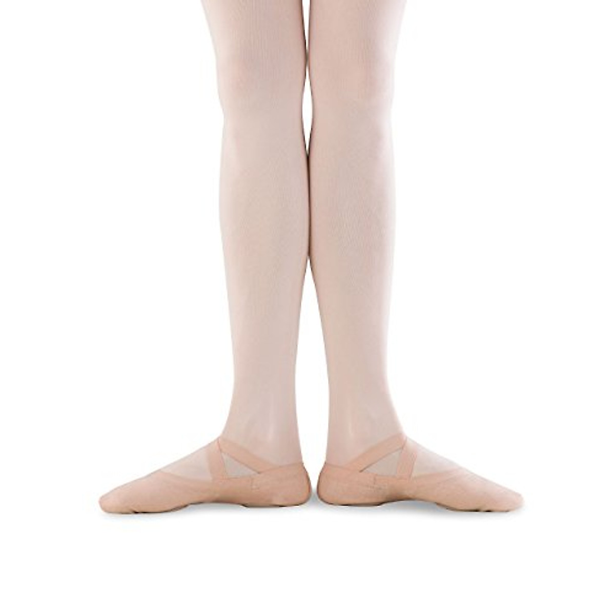 Bloch Unisex-Adult Dance Women's Synchrony Split Sole Stretch Canvas Ballet Slipper/Shoe, Pink, 2 Narrow