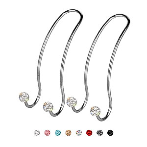 SAVORI Auto Hooks Bling Car Hangers Organizer Seat Headrest Hooks Strong and Durable Backseat Hanger Storage Universal for SUV Truck Vehicle 2 Pack (White)