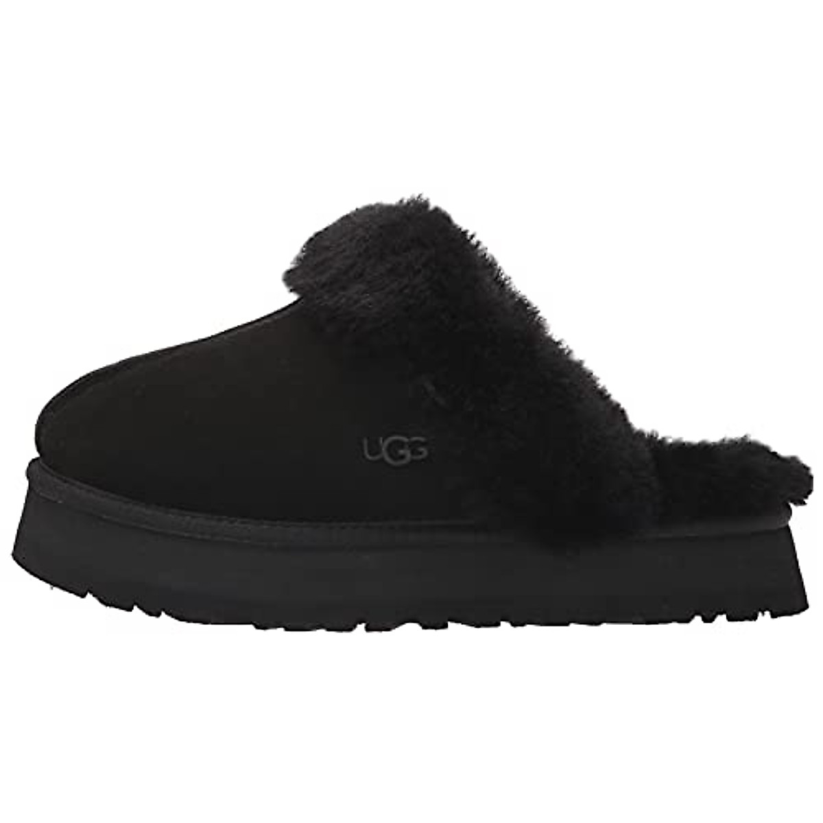 UGG Women's Disquette Slipper, Black, 8