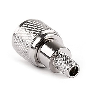 Areyourshop 10Pcs Mini-UHF Male Crimps Connector for RG-58/U Cable Motorola Antenna