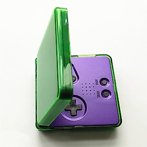 New Upper and Lower lid Plastic Protective Cases for Nintendo GBA SP Gameboy Advance Sp Console-Clear Green