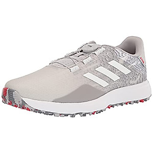 adidas Men's S2G Spikeless BOA Golf Shoes, Grey Two/Footwear White/Grey Three, 12.5