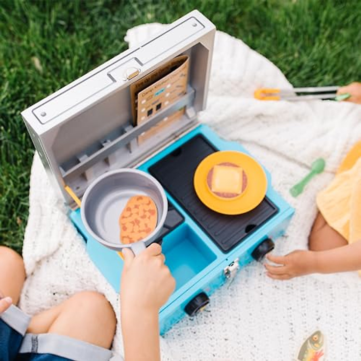 Melissa & Doug Let’s Explore Camp Stove Play Set – 24 Pieces - FSC Certified