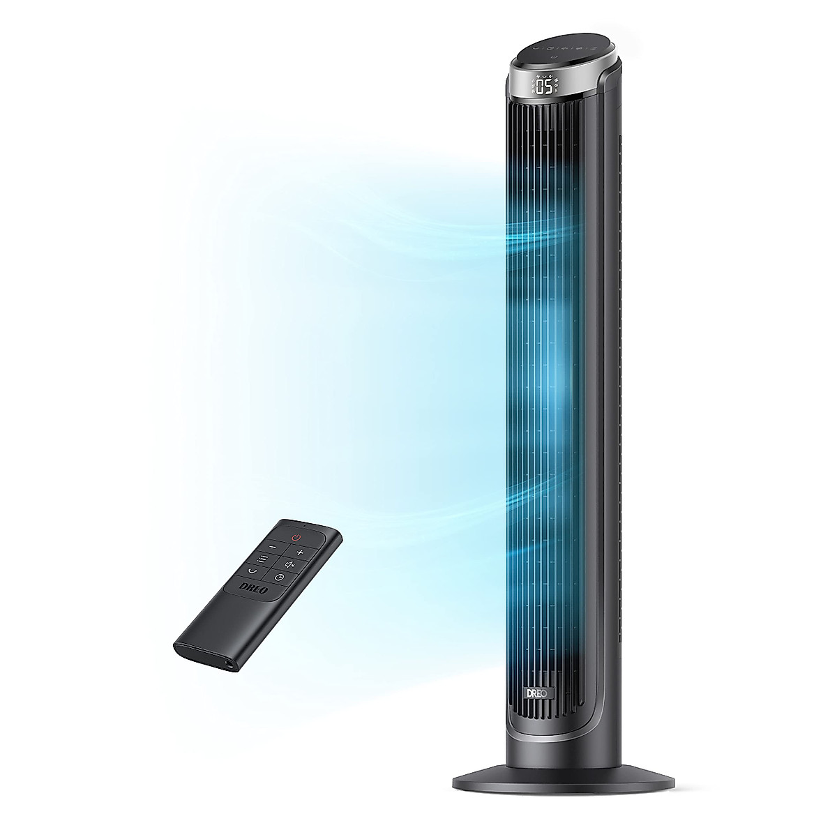 Dreo Tower Fans for Home, 90° Oscillating Fans for indoors, 4 Modes 5 Speeds & Fans for Home Bedroom, Table Air Circulator Fan for Whole Room, 9 Inch,2023 New Desk Fan for Office, Kitchen, Home