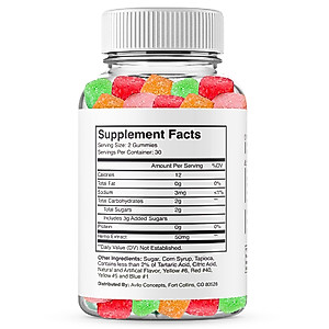 Peak Power Hemp Gummies - Official Formula - Peak Power Gummy 1500mg per Bottle, 25mg per Gummy - Extra Strength, Great Taste, Assorted Flavors New Formula, Big Gummy Size, Great Taste (60 Gummies)