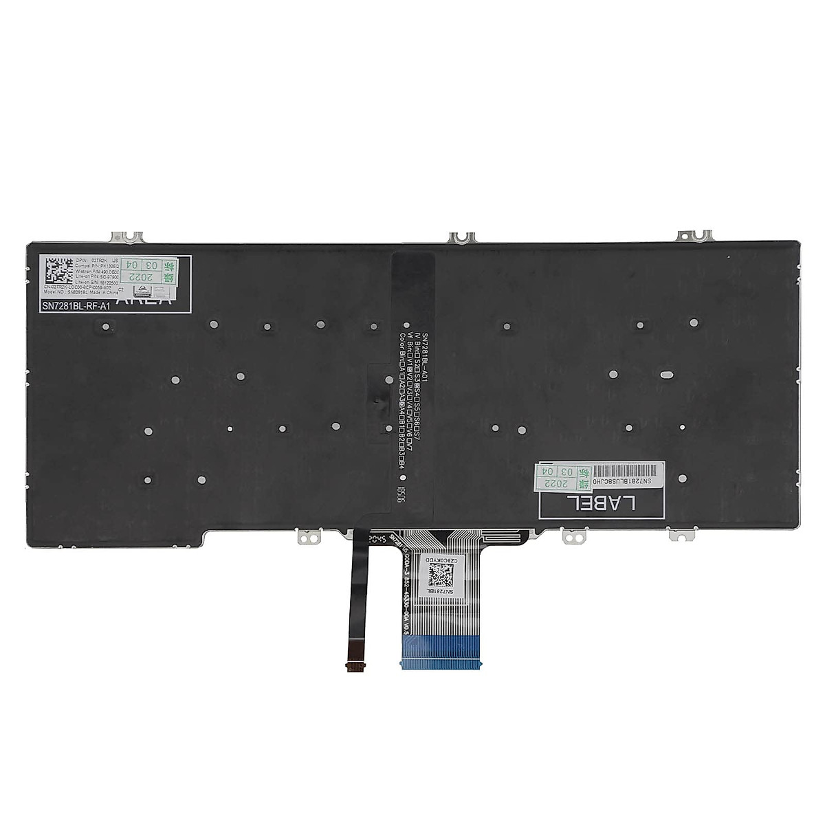 TLBTEK Backlight Keyboard Replacement Compatible with Dell Latitude 5280 5288 5289 5290 7280 7290 7380 7389 7390 E5280 E5288 E5289 E5290 E7280 E7290 E7380 E7389 E7390 Series Laptop