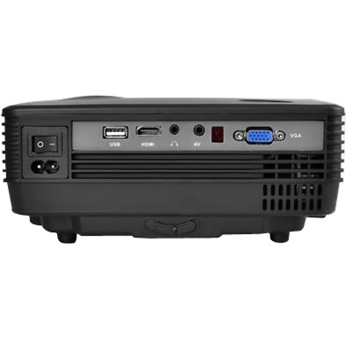 Pyle Portable Video-Projector Full HD with Remote - Home Theater-Projector Tv Digital Movie-Projector - 1080p Support 80" Led-LCD-Display USB/HDMI Mac,Computer and Laptop - Pyle PRJG88, BLACK