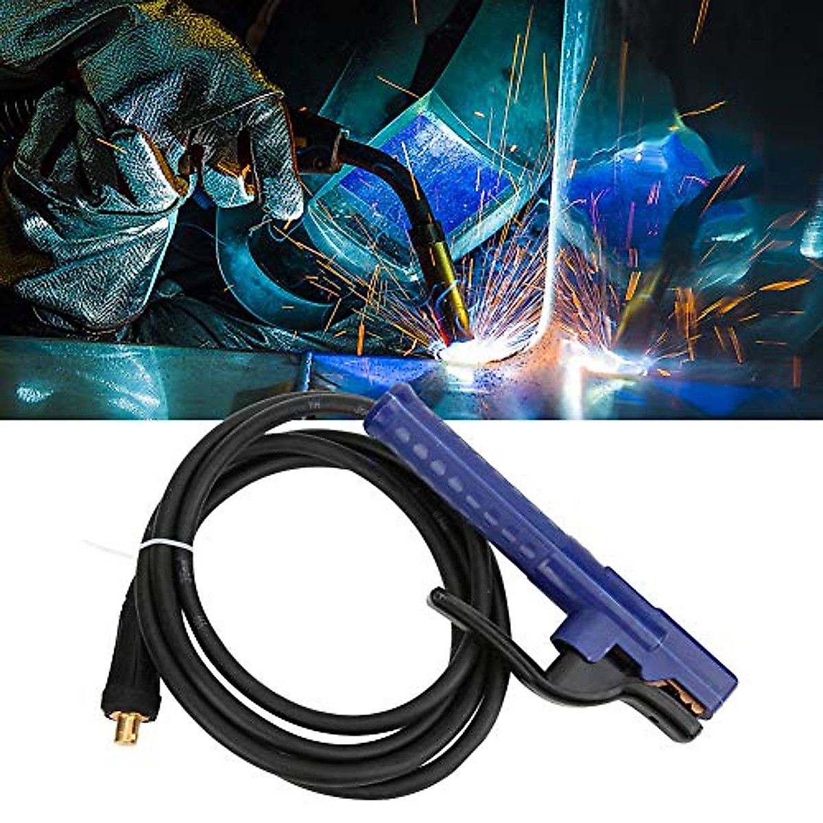 Jeanoko 500A Electrode Holder Welding Rod Stick Clamp Heavy Duty MMA Welder Electrode Holder with 3Meter 35mm虏 Cable for MMA ARC Welder