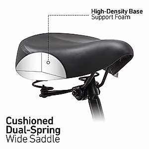 sixthreezero Around The Block Women's Beach Cruiser Bike, Hybrid Bicycle with Rear Rack