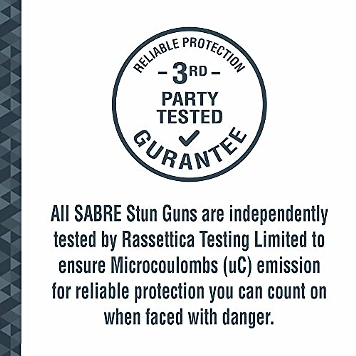 SABRE 2-in-1 Stun Gun with Flashlight & Belt Holster, .84 Microcoulombs (µC) Charge, 120 Lumen Flashlight, High, Low, & Strobe Light Modes, Safety Switch, Rechargeable, Ergonomic Grip, Compact Design