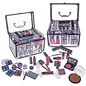 SHANY Carry All Trunk Makeup Set (Eye shadow palette/Blushes/Powder/Nail Polish and more)