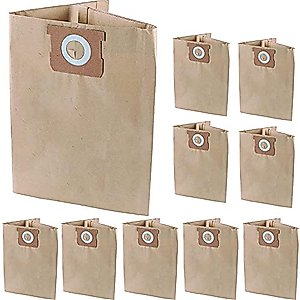 Pack 10 Vacuum Bags For DEWALT 6 to 10 Gallon Shop Vac DXVA19-4101, Dust Collection Bag with Filter For Vacmaster VHBM, Replacement Parts BM08 Accessories Kit