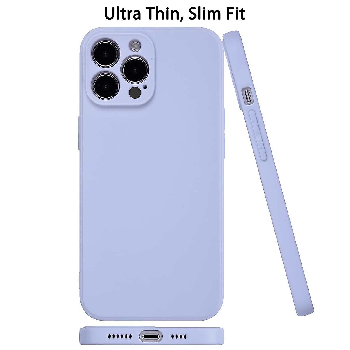 Wisdompro Case for iPhone 13 Pro Max, Bundle of 5 Pack Extra Thin Slim Soft TPU Gel Protective Case Cover for iPhone 13 Pro Max 6.7 inch (Yellow, Red, Green, Light Blue, Pink)