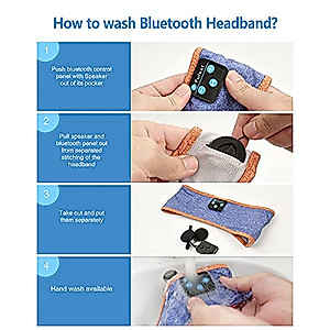 Lavince Sleeping Headphones Bluetooth Headband, Soft Sleep Headphones Comfortable Sleep Headband,Long Time Play Sleep Earbuds with Built in Speakers Perfect for Sleep,Workout,Running,Yoga,Travel